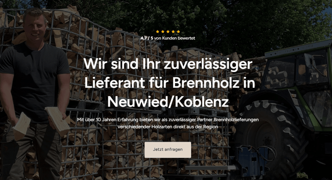 Hochwertiges Brennholz | Brennholzmax