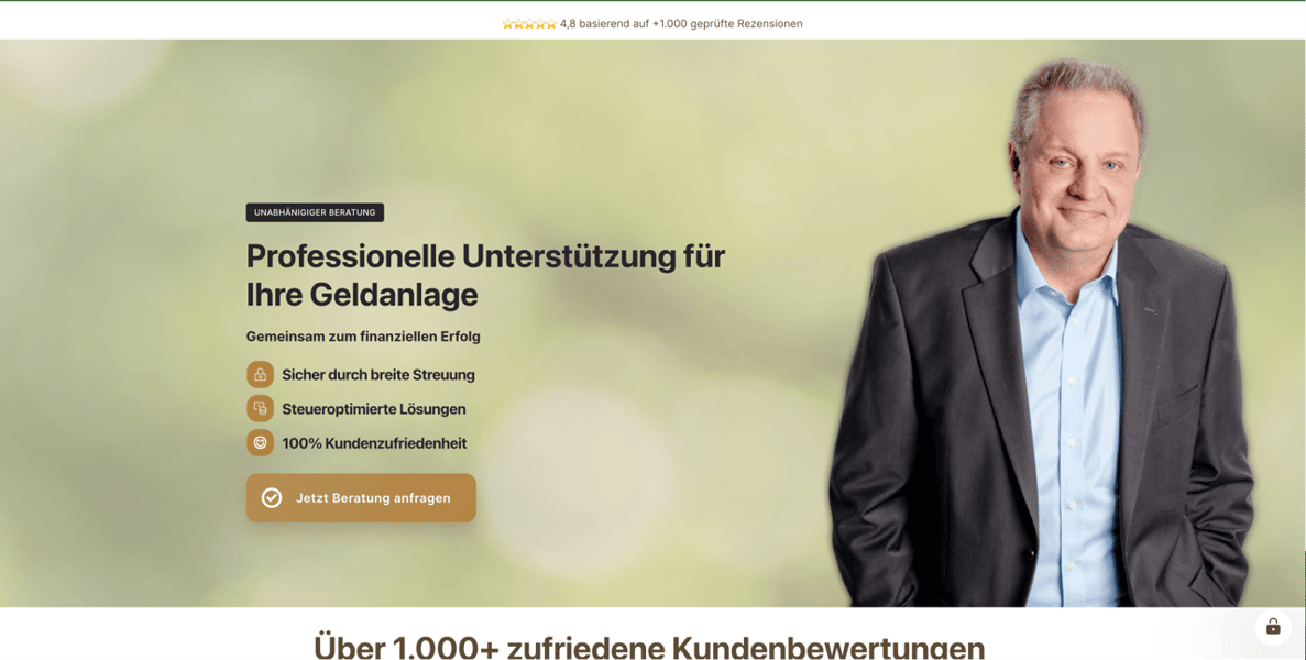 Ihr Experte für Geldanlage Peter Klima