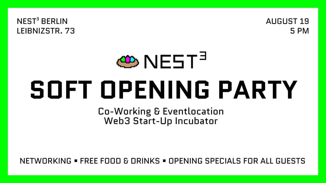 nest³ - Soft opening party