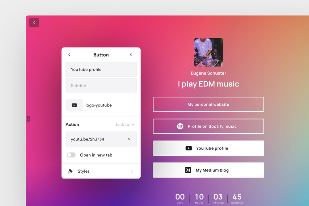 How to make a linktree in 4 easy steps | Onepage