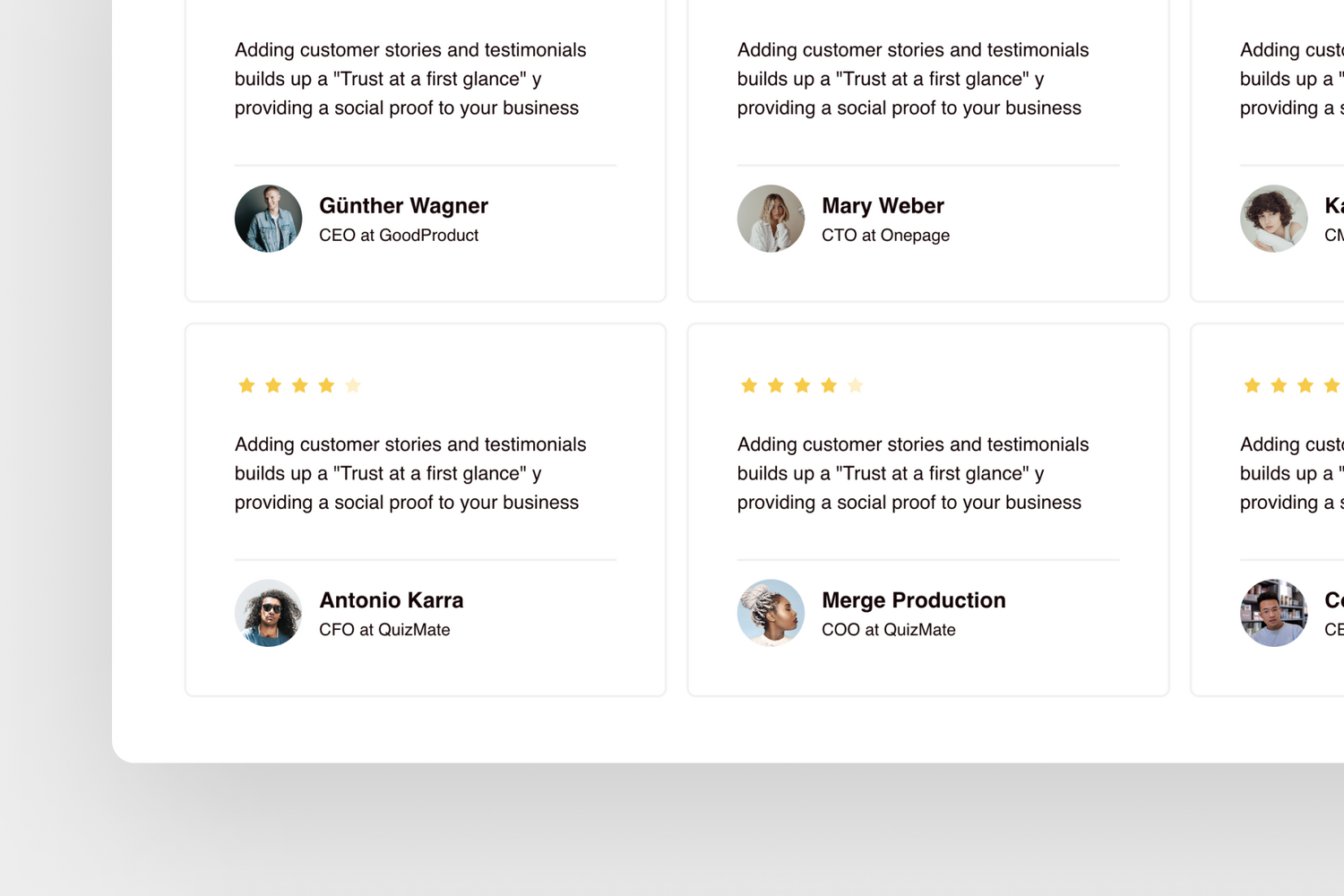 More sales thanks to trust elements on your website | Onepage